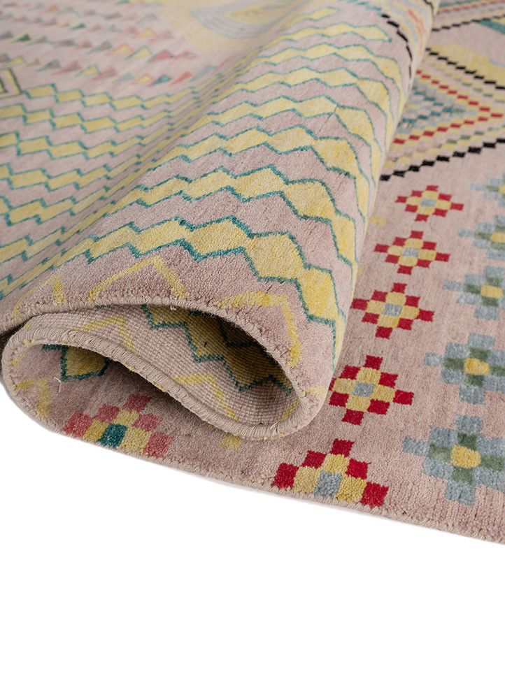 LES-1556 manchaha multi Hand Knotted wool and bamboo silk Rugs - Jaipur ...